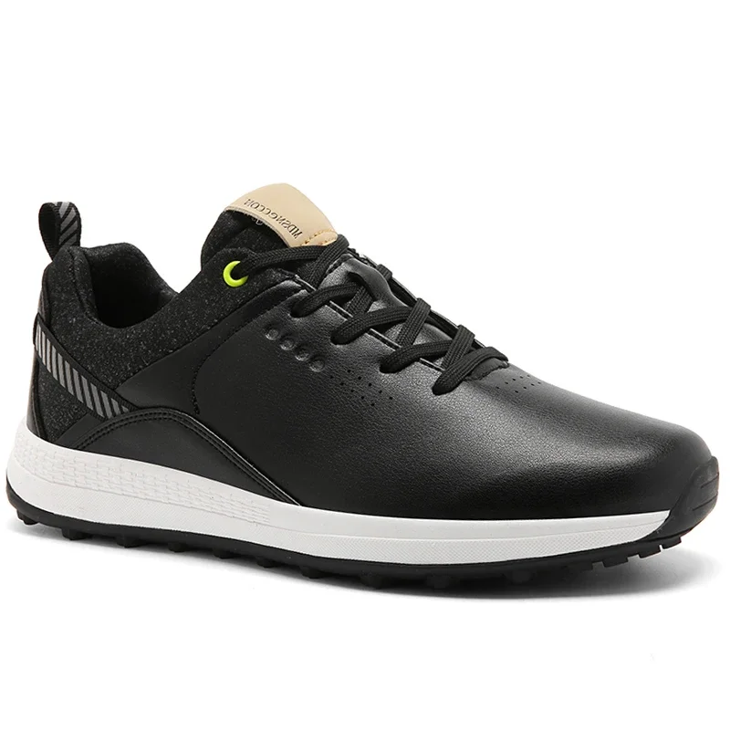 black-Golf-Shoes-Men-Professional-waterproof-Golfer-Sport-Sneakers-Turf ...
