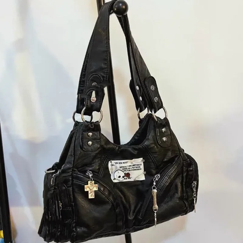 Y2K-Girls-Large-Capacity-Underarm-Totes-Bags-Vintage-Gothic-Women ...