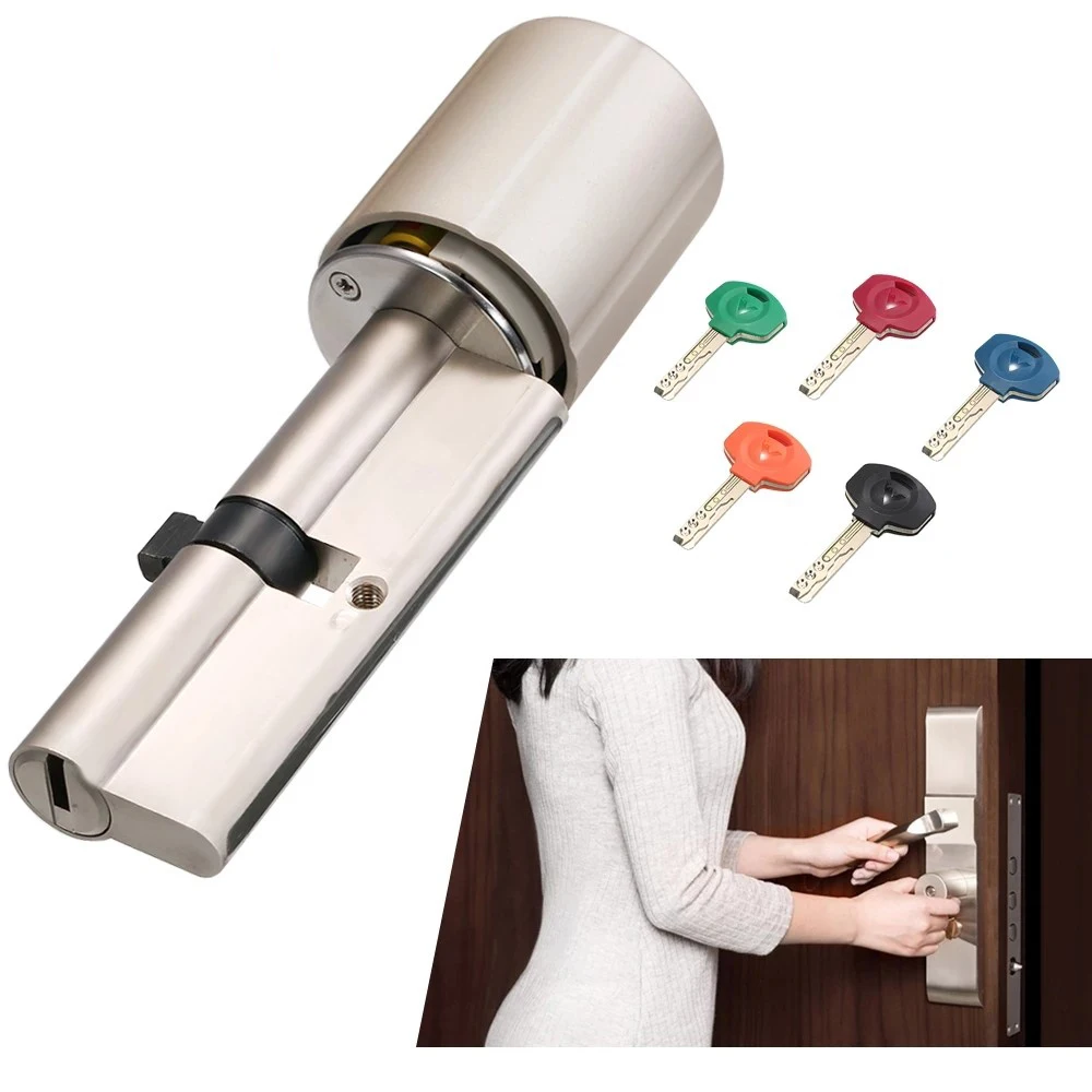 Original-Practical-Anti-theft-Security-Door-Lock-Core-with-Key-Smart ...