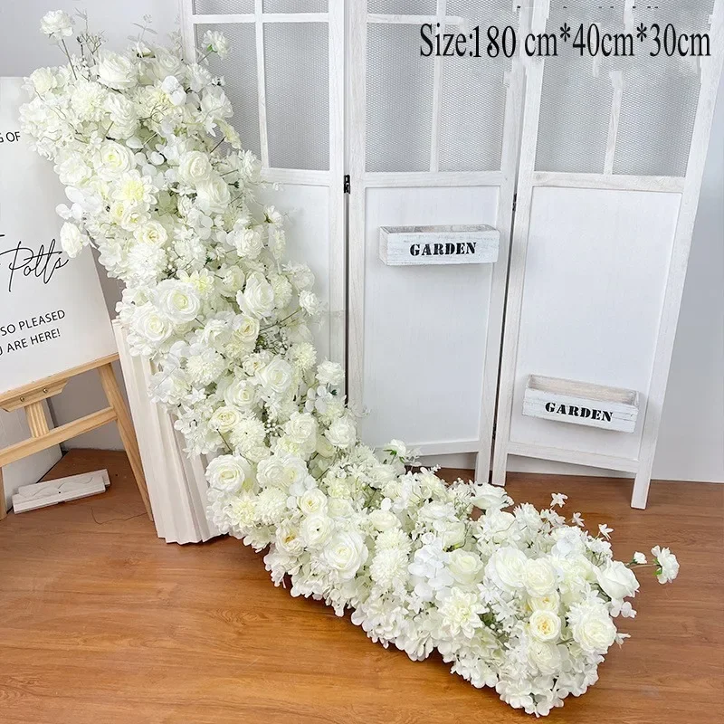 Artificial-Flower-Wedding-Props-Photo-Background-Decoration-Long-Runner ...