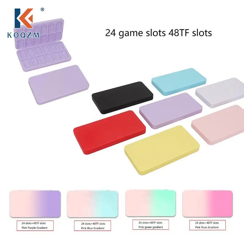 Magnetic-Hard-Shell-Silicone-Lining-Box-Switch-24-Game-Card-Storage ...