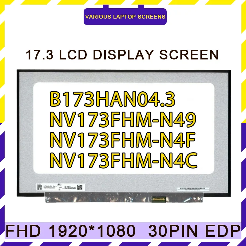 17-3-IPS-LCD-LED-Display-Panel-NV173FHM-N49-NV173FHM-N4F-B173HAN04-3 ...
