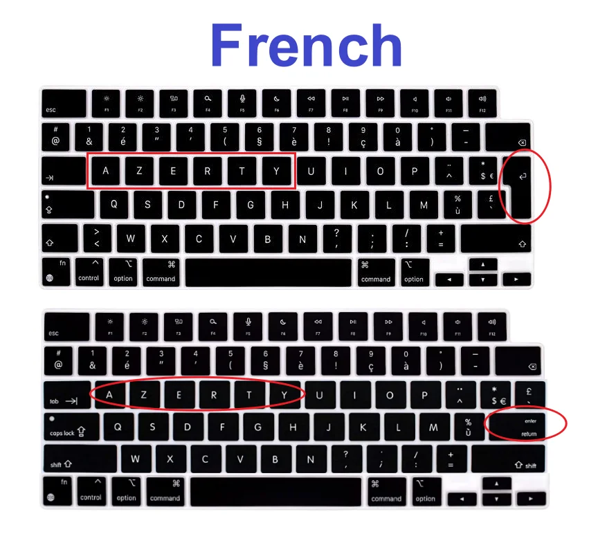 French-US-For-MacBook-Pro-14-2023-A2779-Macbook-Pro-16-A2780-MacBook ...