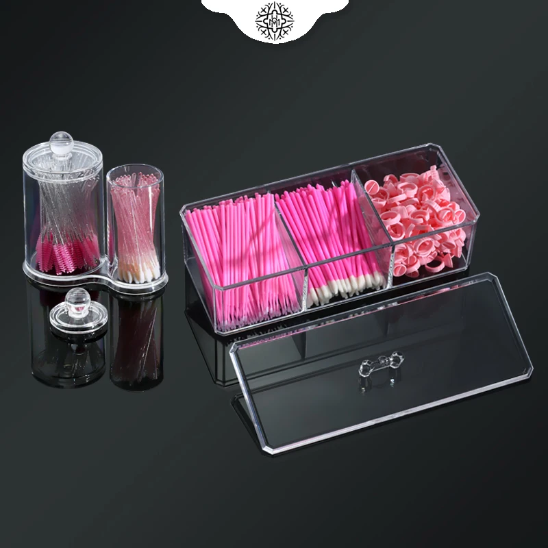 Transparent Eyelashes Extension Tools Storage Box Lashes Accessories ...