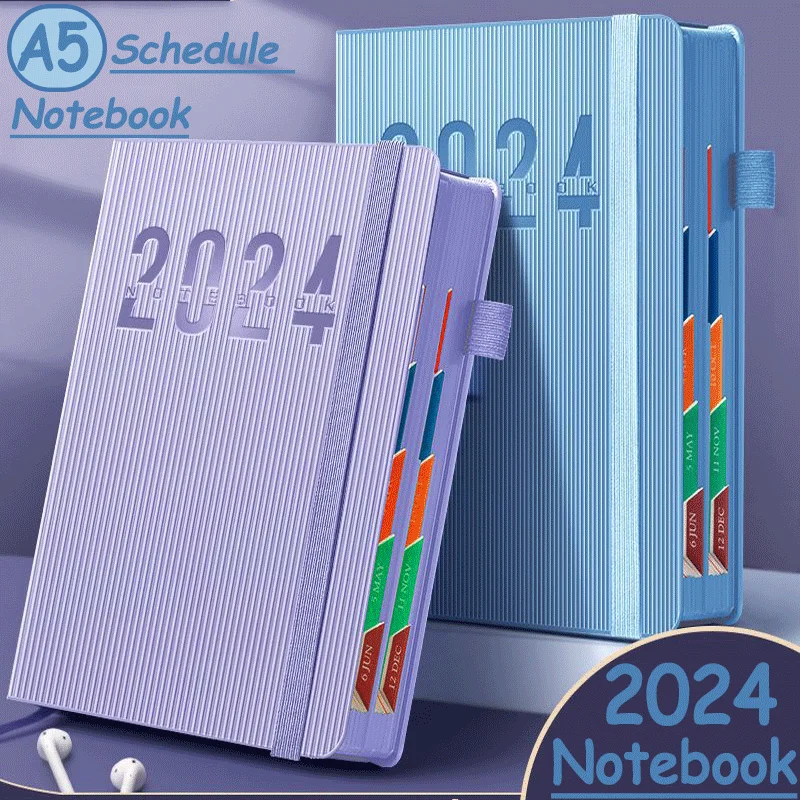 2024-A6-Mini-Pocket-Notebook-365-Days-Notepad-Diary-Notebook-Day-Week ...