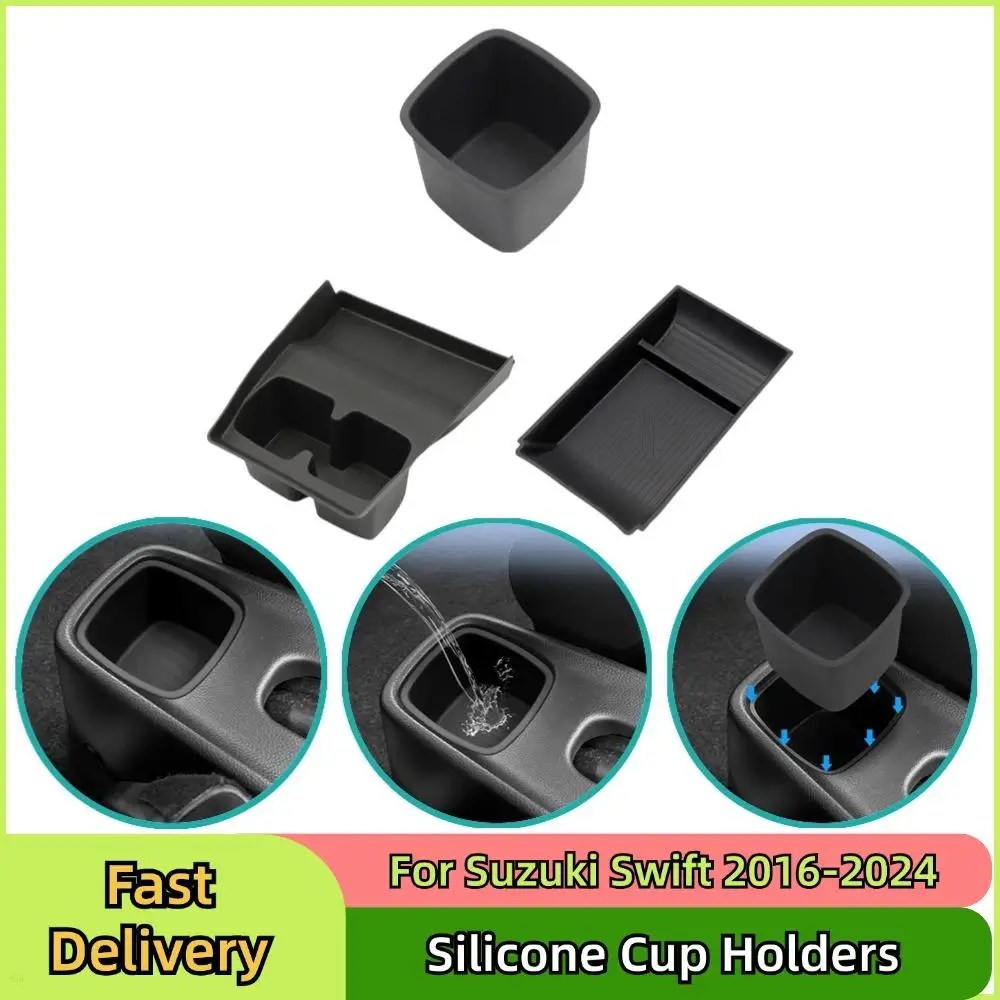 For Suzuki Swift 2016-2024 Silicone Cup Holders Enter Console Organizer ...
