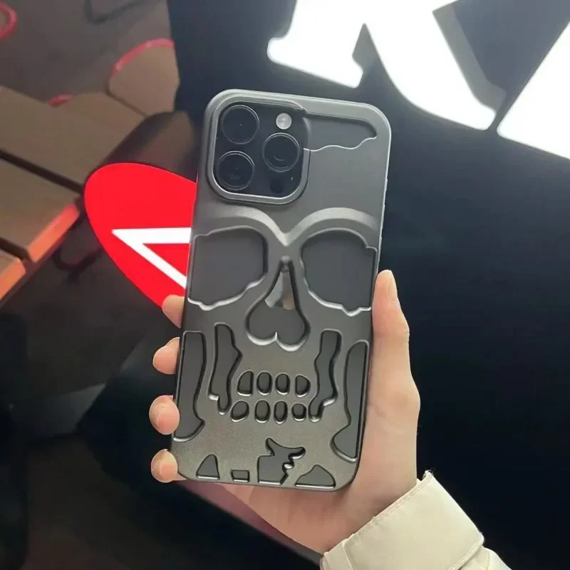 Luxury-skeleton-Skull-Case-for-iPhone-11-12-13-14-15-Pro-Max-Phone ...
