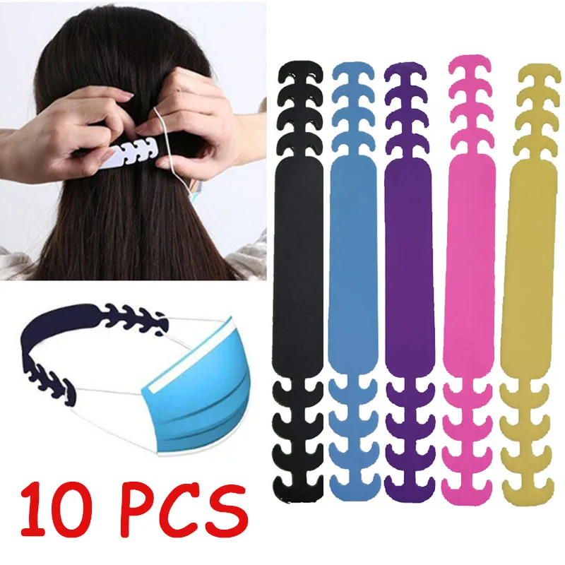 10pcs-Mask-Holder-Adjustable-Anti-slip-Silicone-Mask-Strap-Buckle-Ear ...