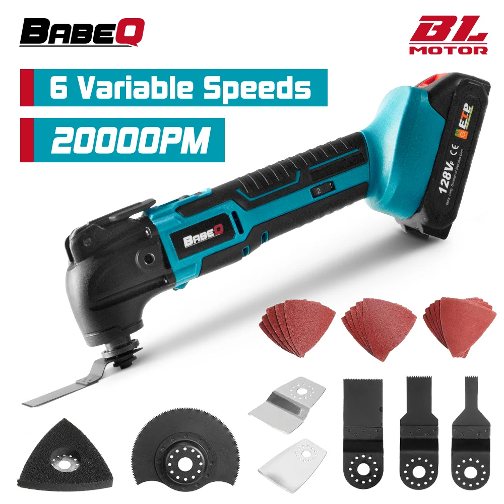 NICHILAS Oscillating Multi Tool, Brushless Motor 6 Speed Swinging