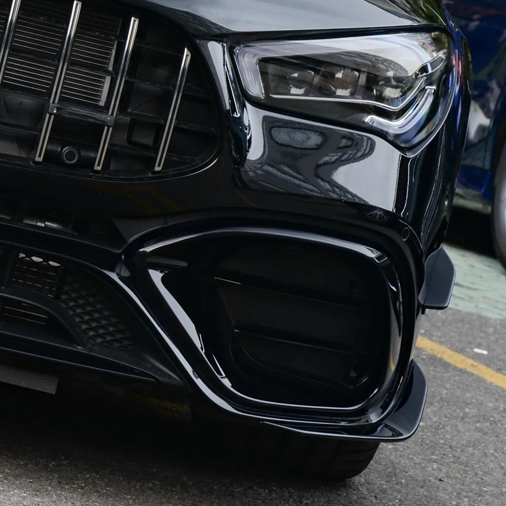 For Mercedes C118 W118 4Pcs Car Front Bumper Side Spoiler Splitter Air ...