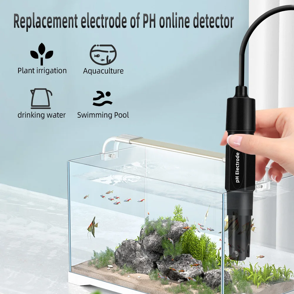 Aquarium Ph Probe Liquid PH Value Detection Sensor Module BNC ...
