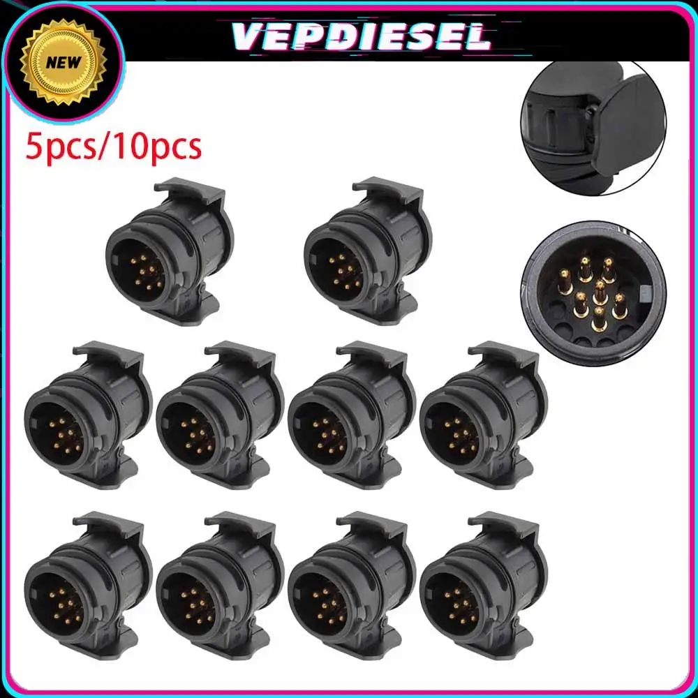 5-10pcs-New-Car-Truck-Caravan-Electric-Adapter-Towbar-Socket-Connector ...