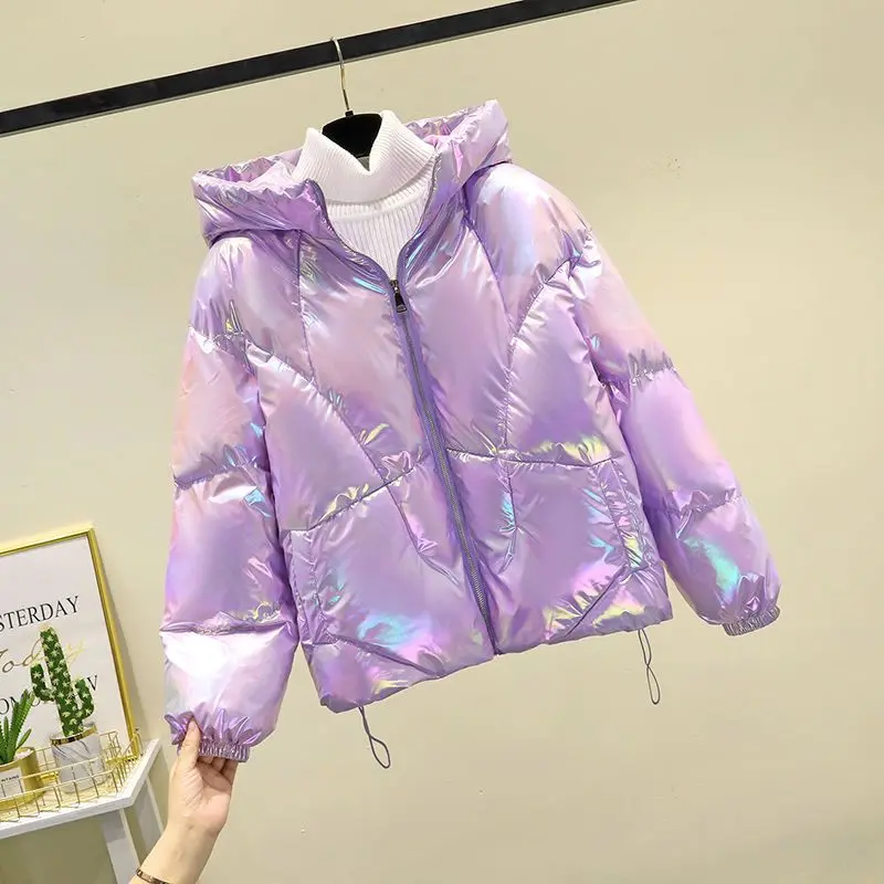 Winter-new-style-cotton-women-s-short-style-bright-colored-thickened ...