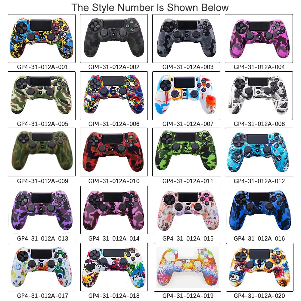 For-Playstation-4-PS4-Controller-Protection-Case-Soft-Silicone-Gel ...