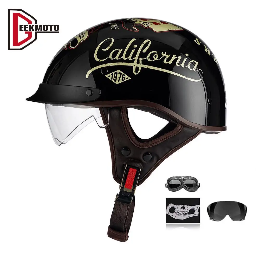 Retro-kask-motosiklet-kask-Moto-kask-ift-Lens-yar-m-y-z-oklu-desenler ...