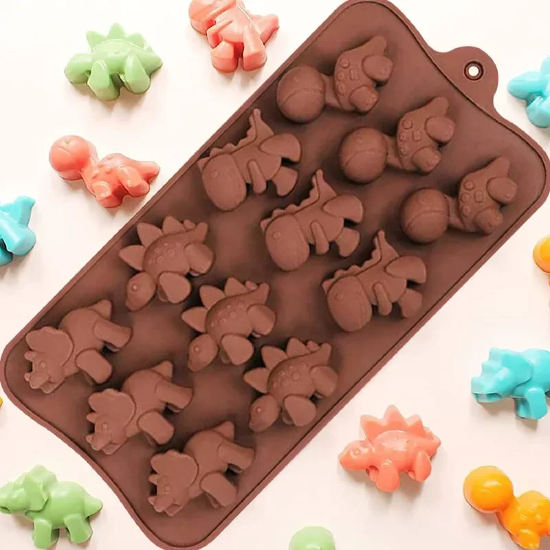 Cartoon Silicone Chocolate Mold Animal Lion Bear Shape Chocolate Candy ...