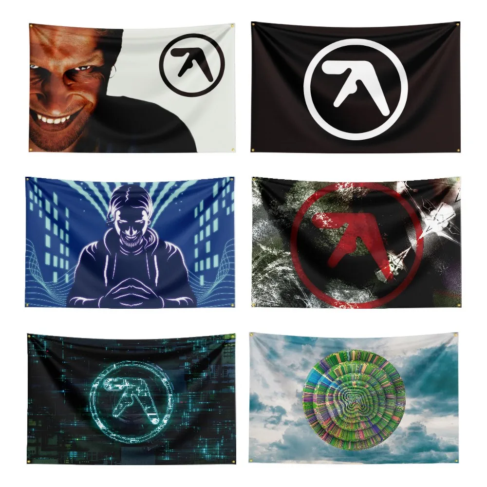 Aphex Twin Flag Polyester Digital Printing Electronic Music Banner ...