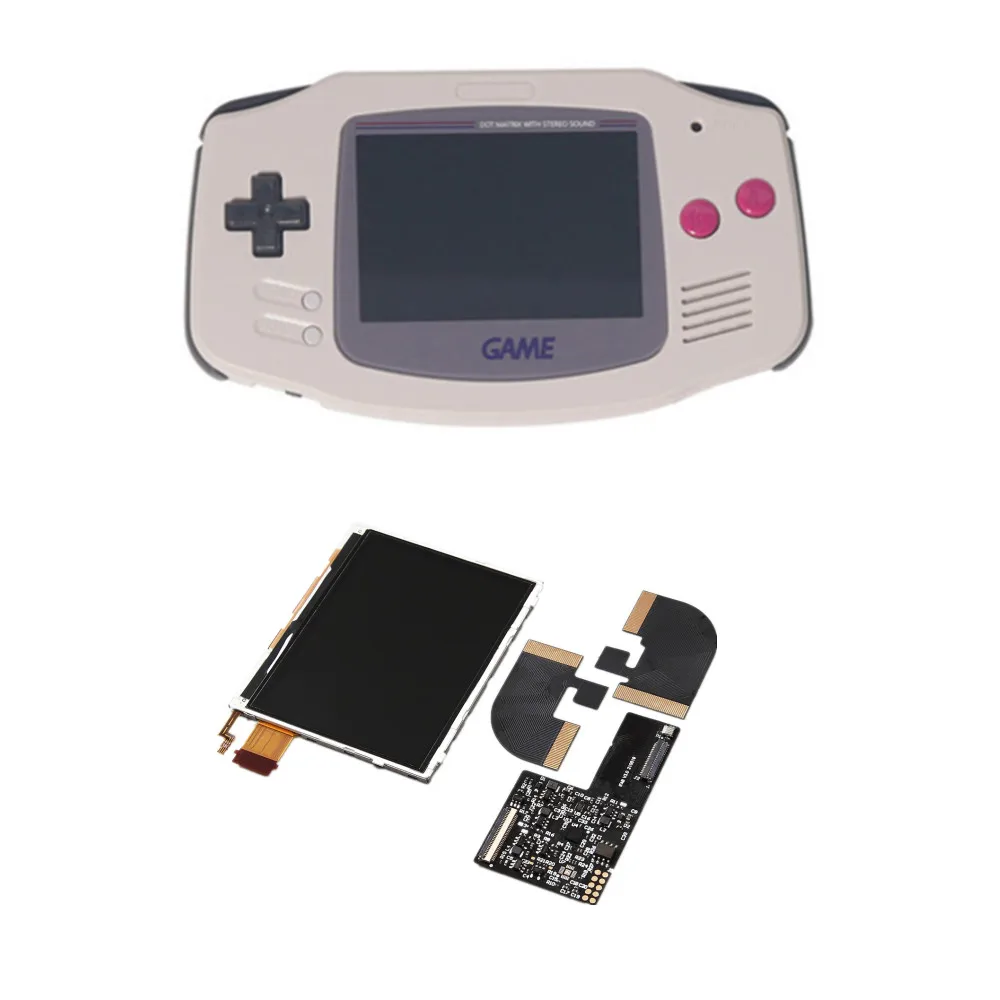 Kit-de-retroilumina-o-LED-para-Gameboy-GBA-Advance-ITA-AGB-RETRO-Pixel ...