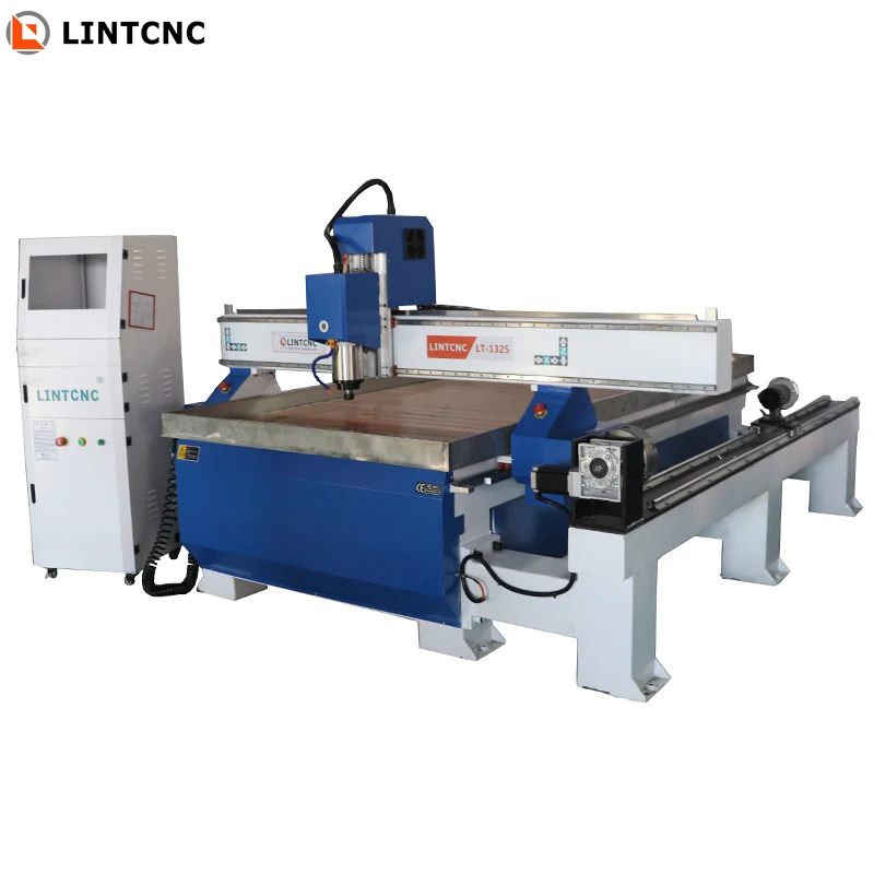 LT 1325 1212 6090 High Precision Wood CNC 4 Axis with Rotary Device CNC ...