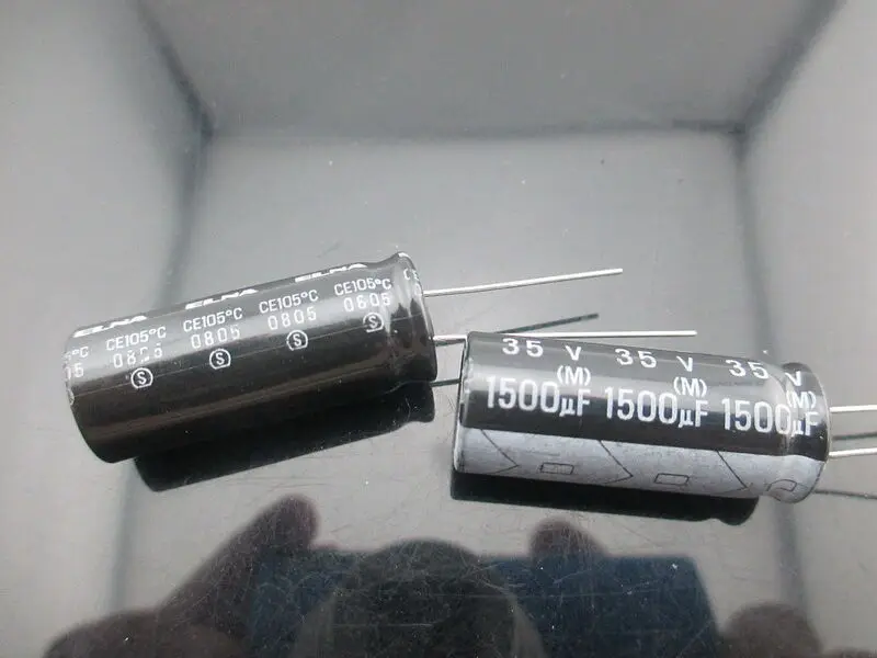 2pcs Japan Elna Rj4 1500uf 35v 1500mfd Audio Capacitor 21.5*20mm ...