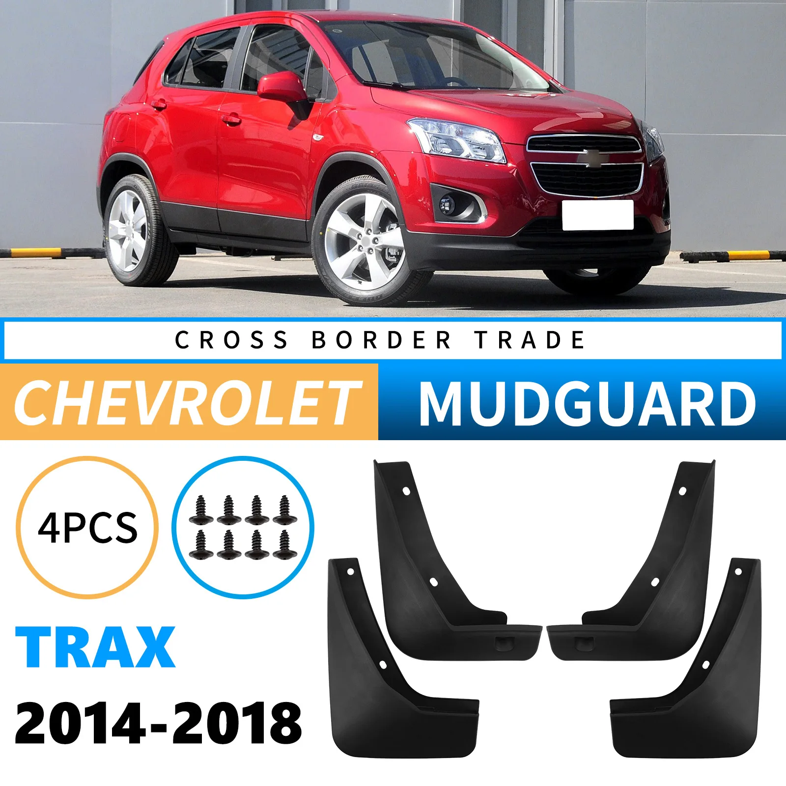 Guardabarros para Chevrolet Trax Tracker 2014 2015 2016 2017 2018 ...