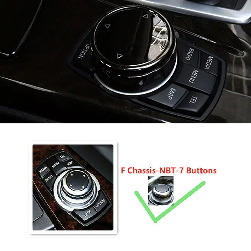 Multimedia-Car-Button-iDrive-Knob-Cover-Trim-Knob-Decoration-Sticker ...