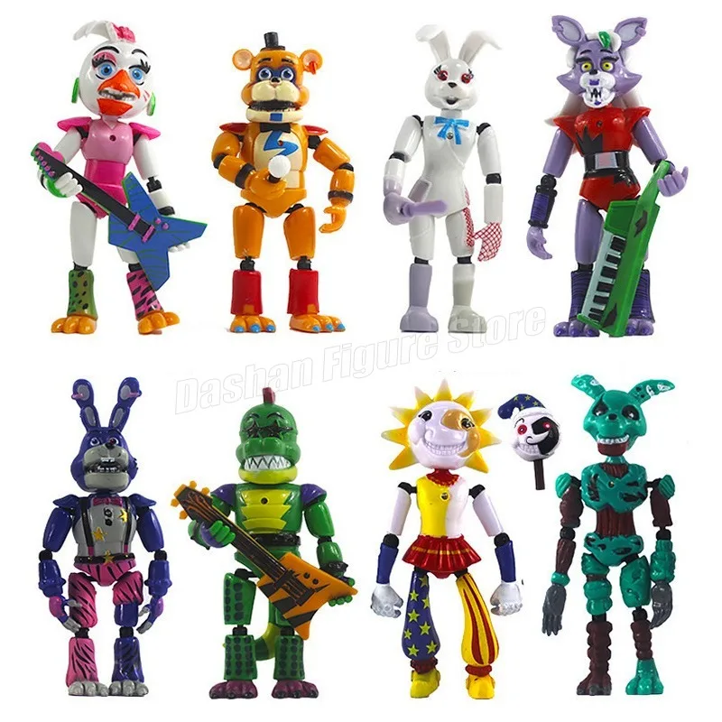 FNAF-Sundrop-PVC-Action-Figure-Moondrop-Figures-Freddy-Bonnie-Foxy ...