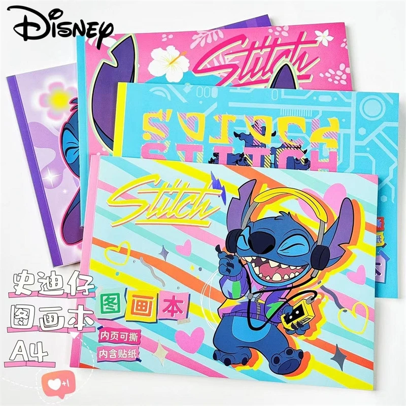 Disney-Stitch-A4-Drawing-Book-Lilo-Stitch-Cartoon-Cute-High-Value ...