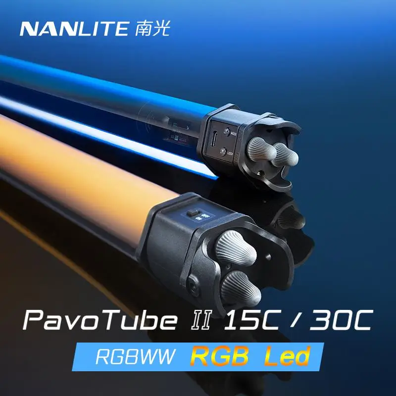 Nanlite-PavoTube-II-15C-30C-RGB-LED-Tube-Light-RGBWW-Color-2700K-7500K ...