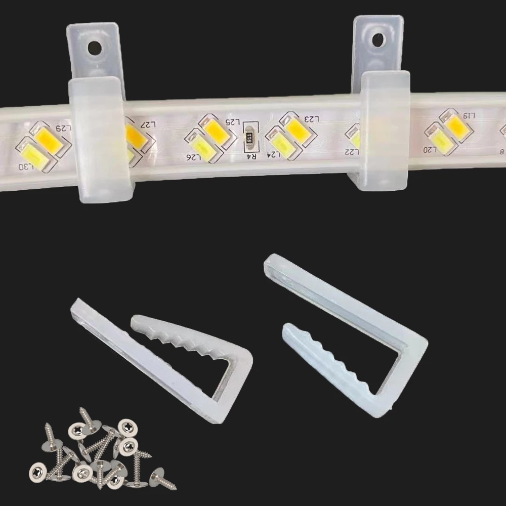 LED-Strip-Led-Connector-Tiras-de-Luces-Led-Fix-Holder-Clips-with-Screw ...