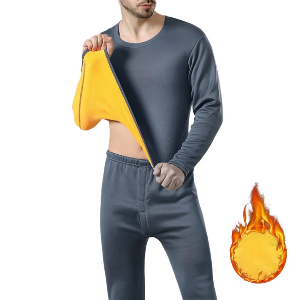 Men's Winter Thermal Underwear Fleece | Fleece Lined Thermal Underwear ...