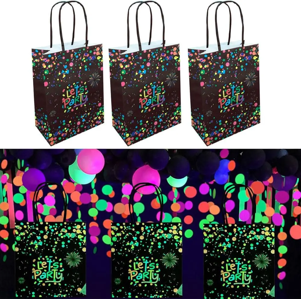 Luminous-Graffiti-Gift-Bag-Creative-Glowing-Let-s-Party-Paper-Handbag ...