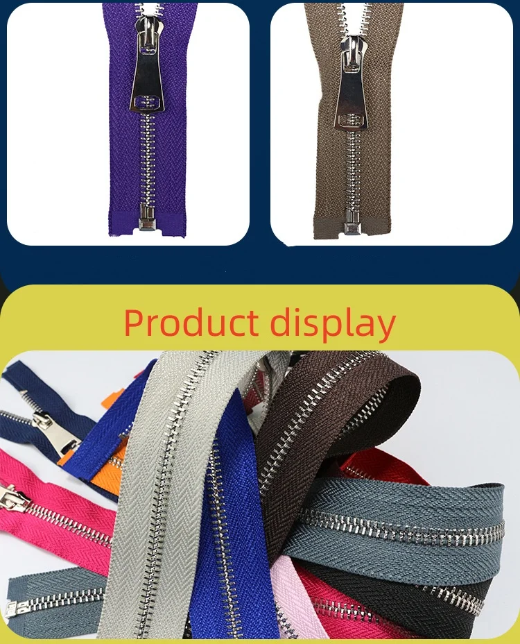 10PCS-5-real-copper-metal-zipper-single-end-open-jacket-jacket-zip ...