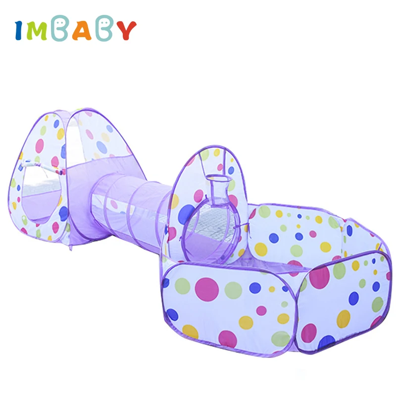 IMBABY-3-In-1-Children-Balls-Pool-Toys-Tent-Crawling-Tunnel-Foldable ...