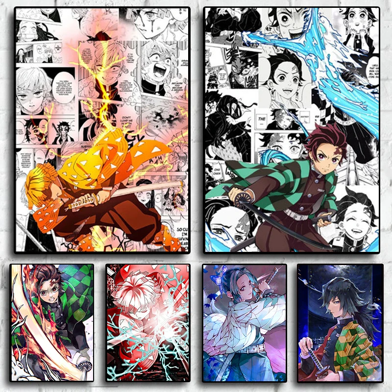 Demon Slayer Poster | Painting Posters | Painting Calligraphy - Anime ...