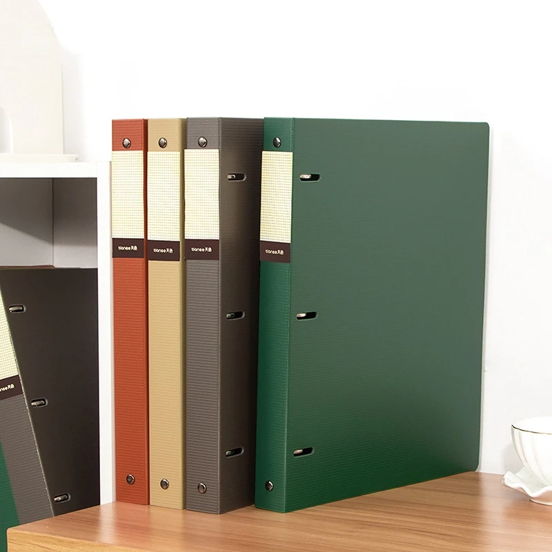 A4-File-Folders-Display-Book-3-Hole-Binder-Folders-Morandi-Color ...