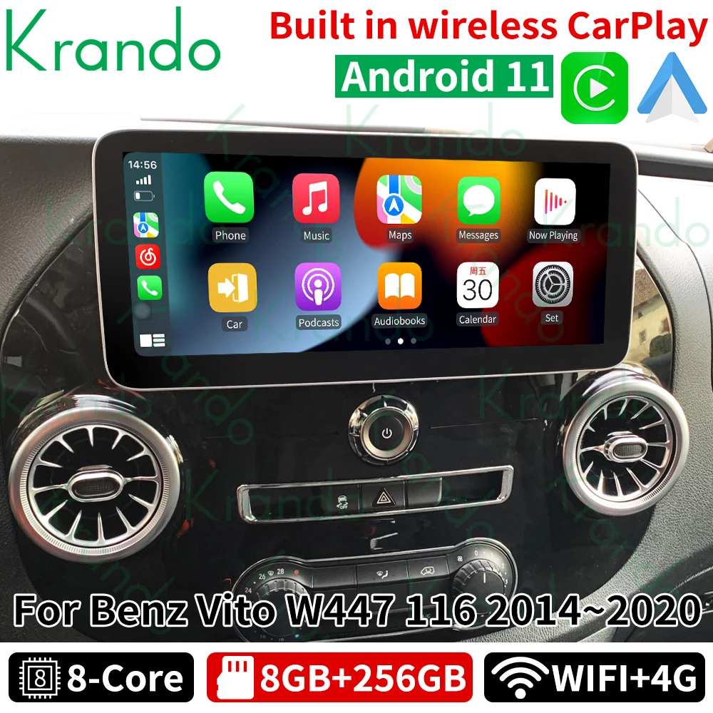 Krand-12-3-Android-Autoradio-For-Mercedes-Benz-Vito-W447-W116-2014-2020 ...