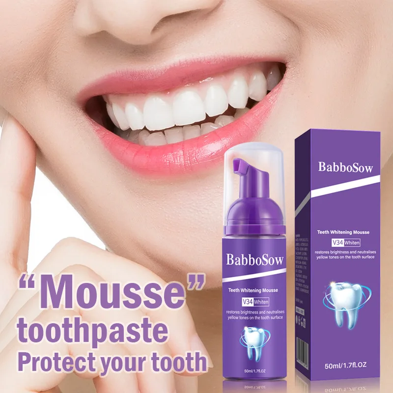 50ml-Toothpaste-Mousse-V34-Teeth-Cleaning-Whitening-Toothpaste-Yellow ...