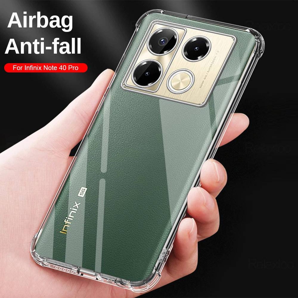 In-Finix-Note40-Pro-5G-4G-Case-Transparent-Airbags-Anti-Fall-Cover-Capa ...