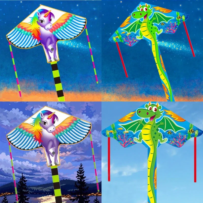 New-children-kites-flying-toys-ripstop-nylon-kites-factory-professional ...