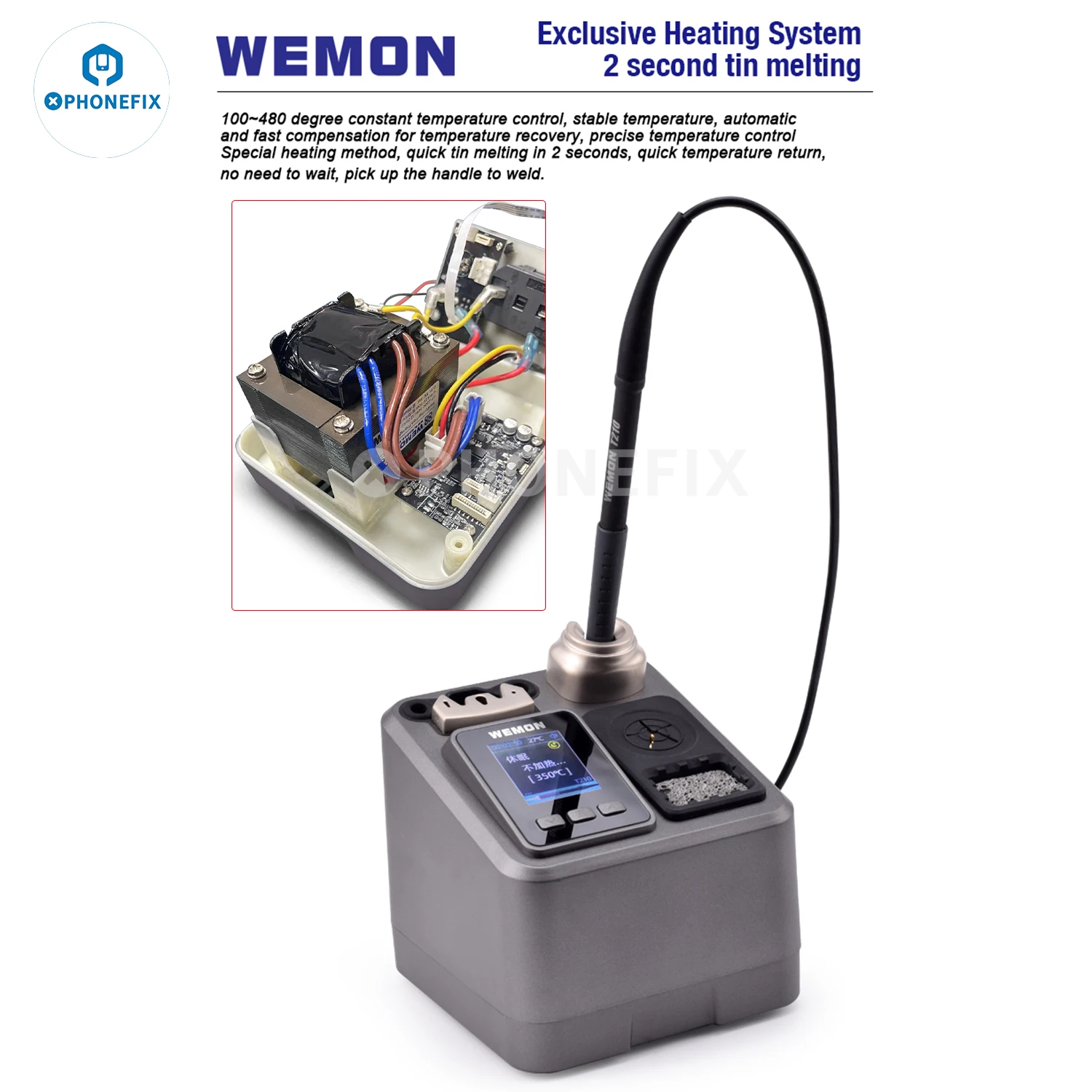 WEMON-T31-Professional-soldering-station-Rework-Station-120W-Rapid ...