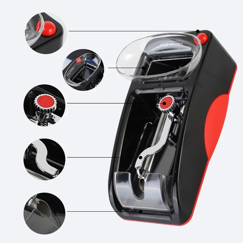 6.5mm Caliber Tube Automatic Electric Cigarette Injector Maker Smoker ...