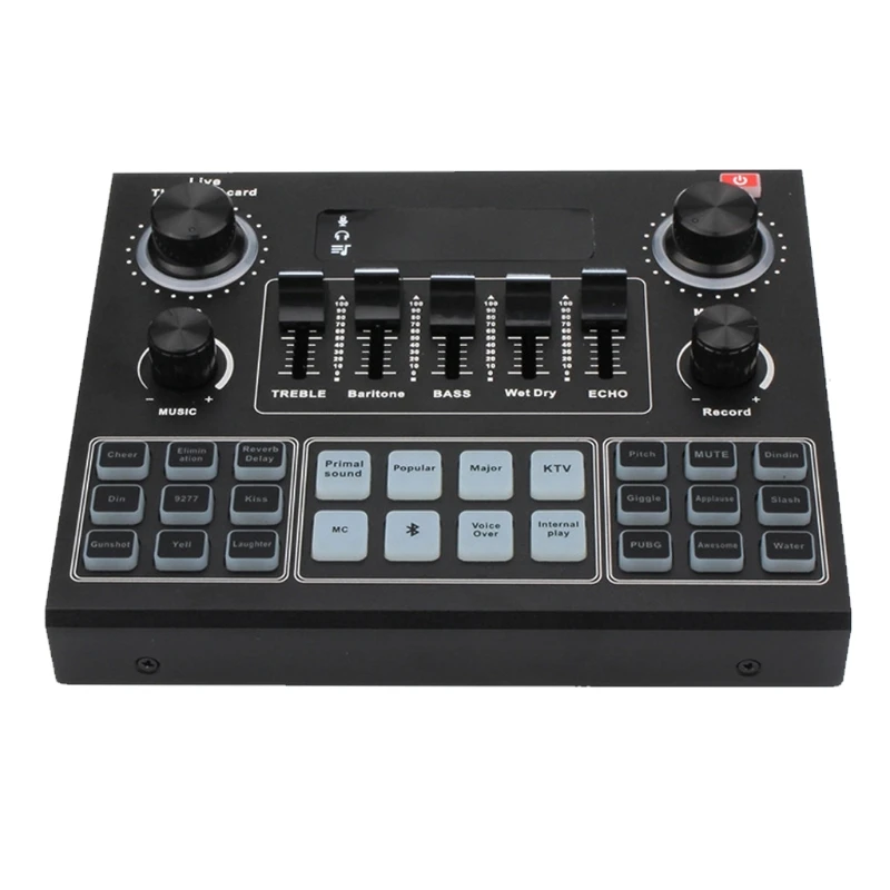 K-Song-Live-Sound-Card-Set-Computer-Live-Broadcast-External-Sound-Card ...