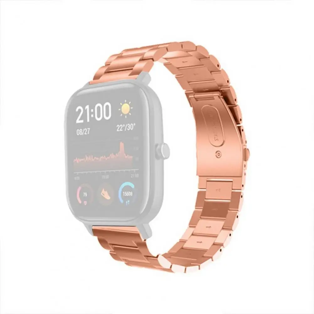 Metal-Smartwatch-Bracelet-Watch-Strap-Adjustable-Metal-Wristwatch-Band ...