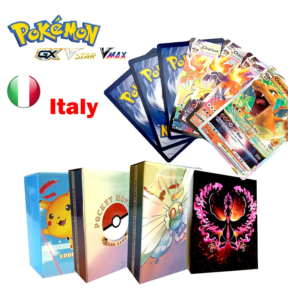 Pokemon-Cards-Italian-Letters-Trainer-Pikachu-Charizard-Anime-Figures ...