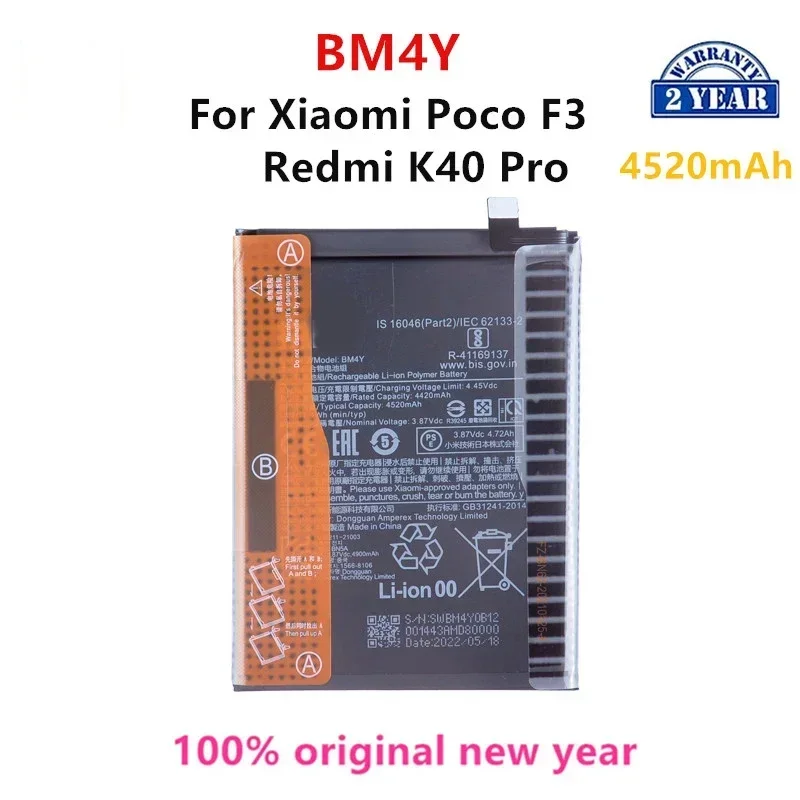 Brand-New-BM4Y-4520mAh-Battery-For-Xiaomi-Poco-F3-Redmi-K40-Pro-K40-Pro ...