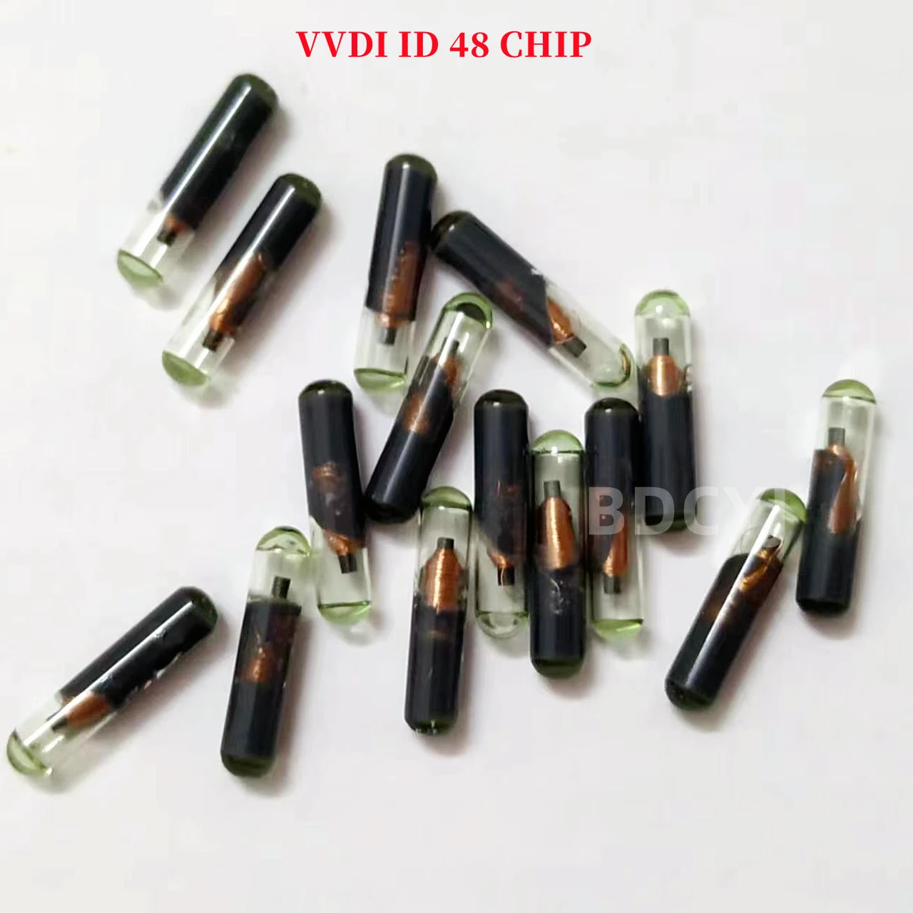 10-100PCS /LOT ID48 CHIP Glass ID48 ID 48 transponder chip Car Key Chip ...