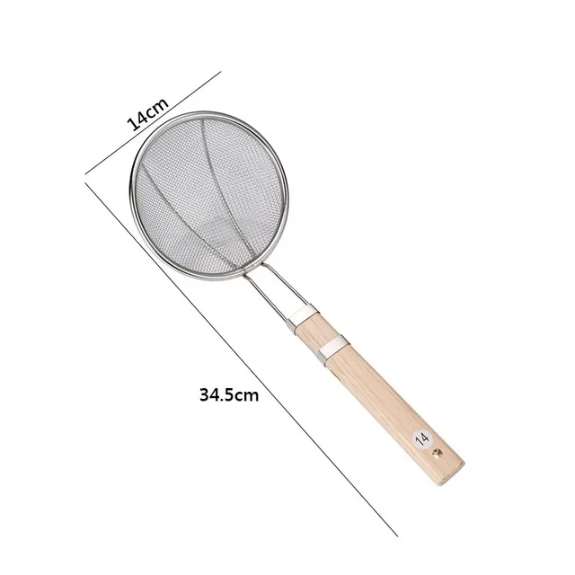 7-Size Stainless Steel Food Filter Spoons Colander French Fries ...