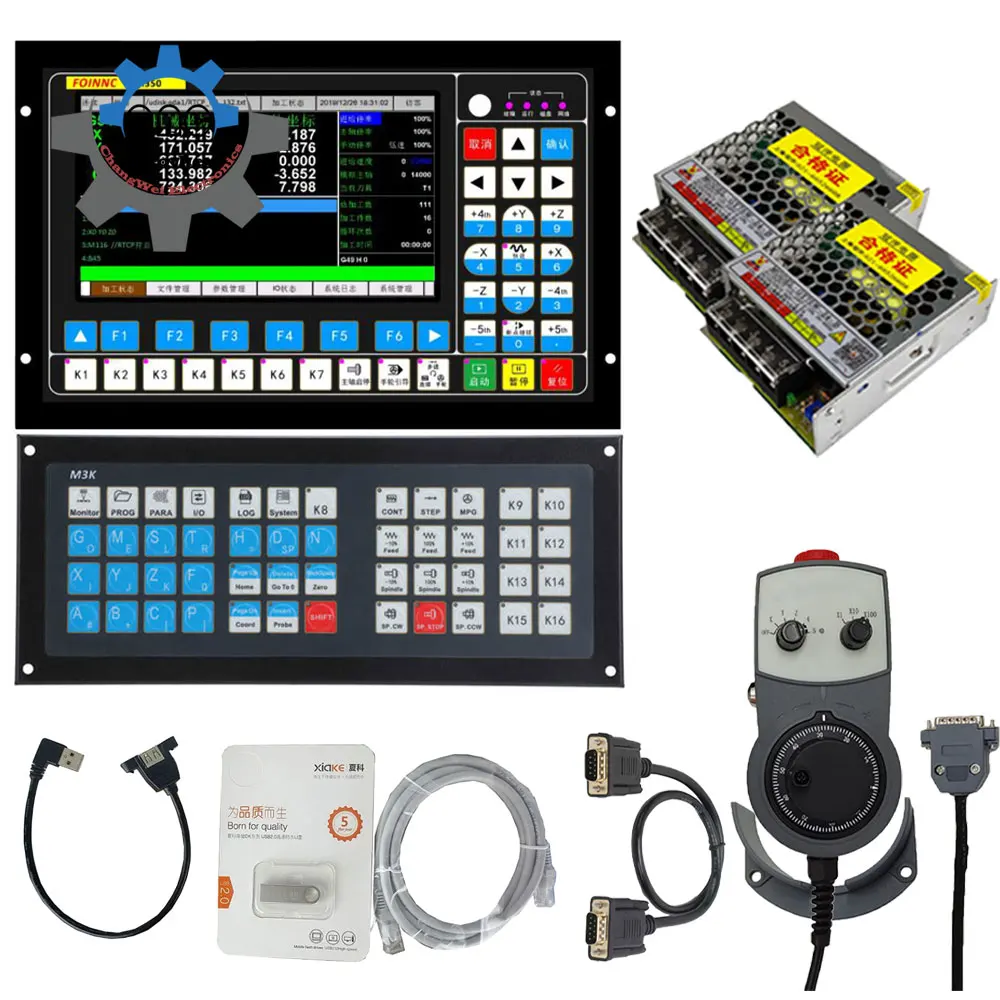 Controlador de máquina de grabado CNC M350, sistema de controlador de movimiento de 3/4/5 ejes ...