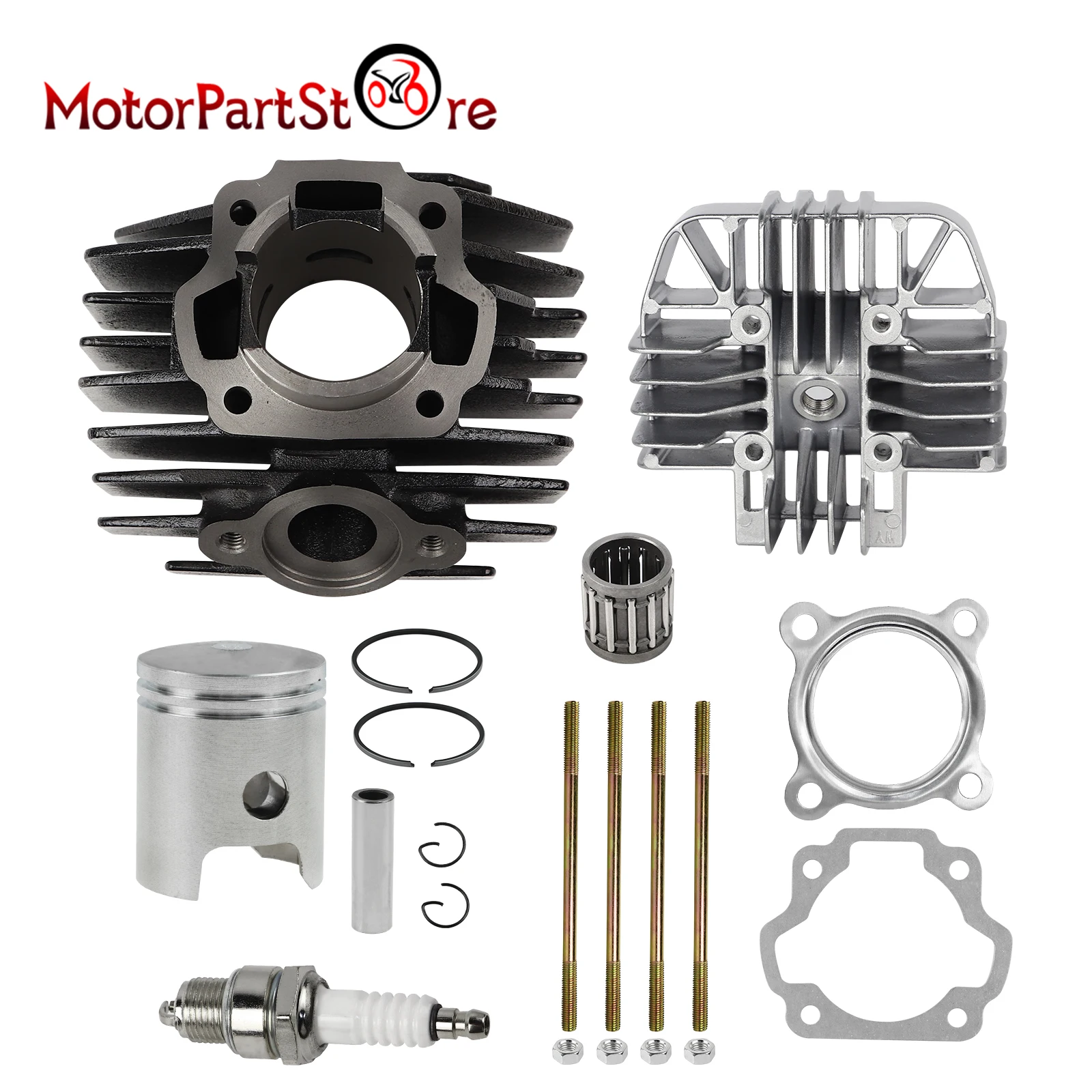 47mm Top End Cylinder Piston Rebuild Kit for Yamaha PW80 PW 80 PY80 ...